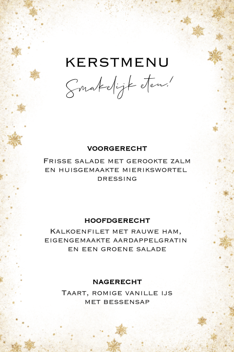 menukaarten zelf maken met LOVZ